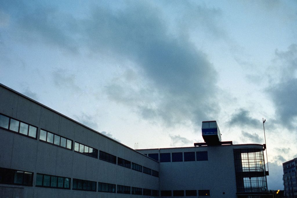 'The Italian Job' Bus Scene at the De La Warr Pavilion